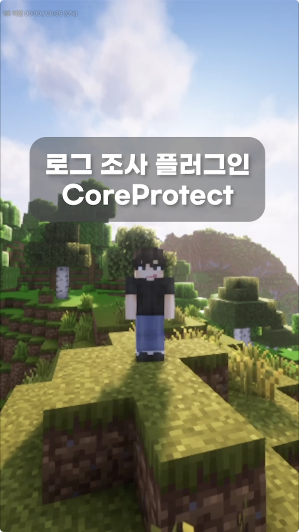 로그 조사 플러그인 CoreProtect #minecraft #server #plugin